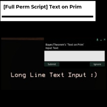 Second Life Marketplace - [Full Perm Script] Text on Prim